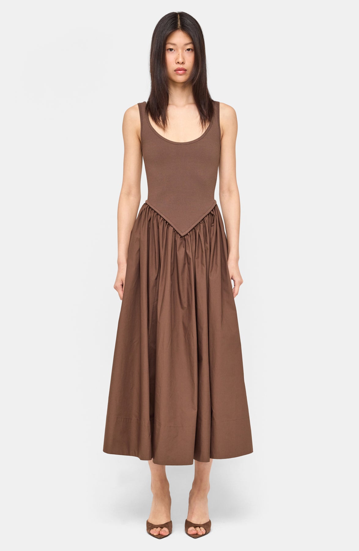 Verda Knit Dress - Chocolate – Ronny Kobo
