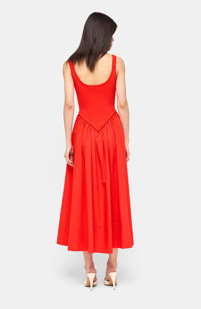 Verda Knit Dress - Red – Ronny Kobo